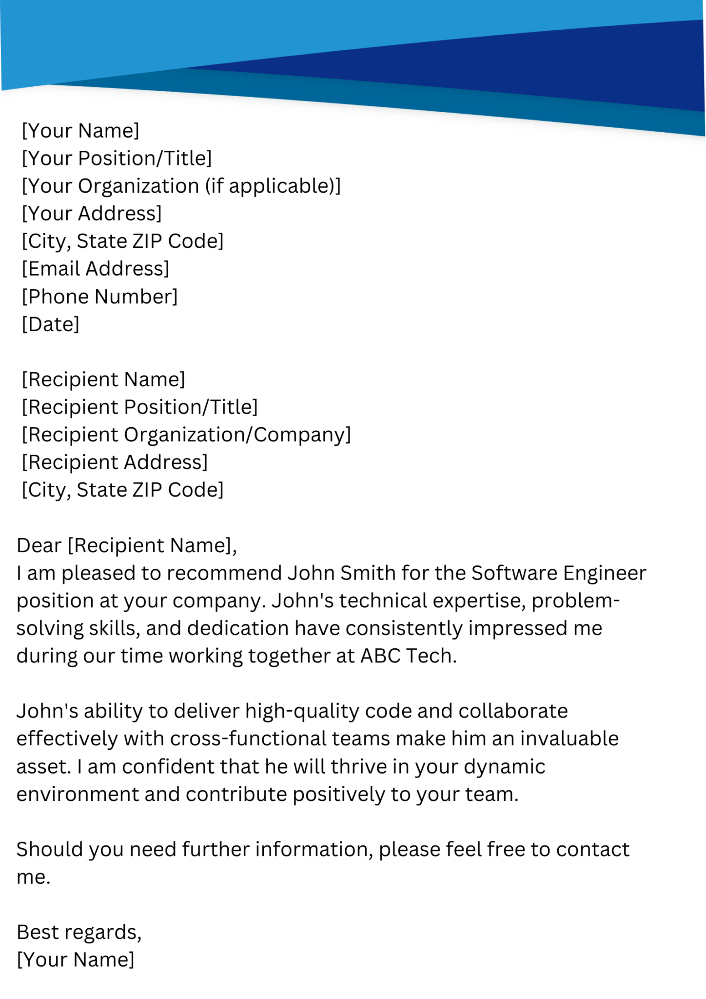 Letter of Recommendation: Tips and Examples